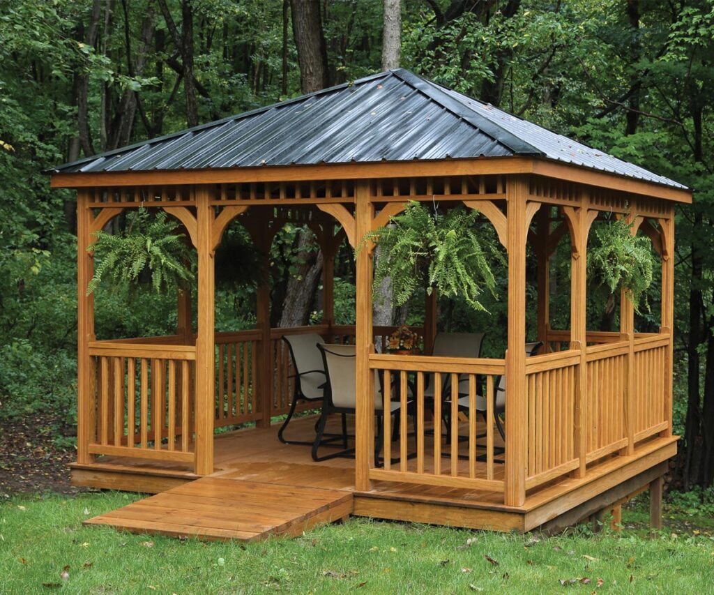 Wood Rectangular Gazebo | Berlin Gardens